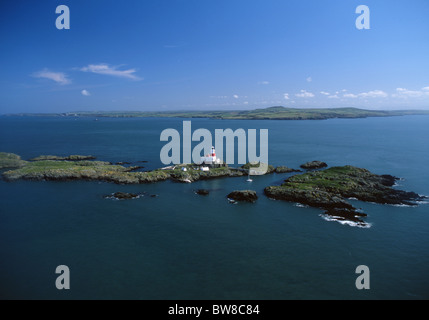 The Skerries lighthouse off the North West corner of Anglesey, North ...