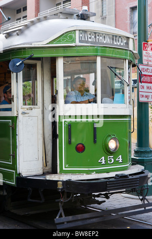 USA, Tennessee, Memphis, Riverfront Loop Streetcar Stock Photo - Alamy