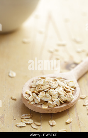 Oatmeal Porridge on a wooden table Stock Photo - Alamy