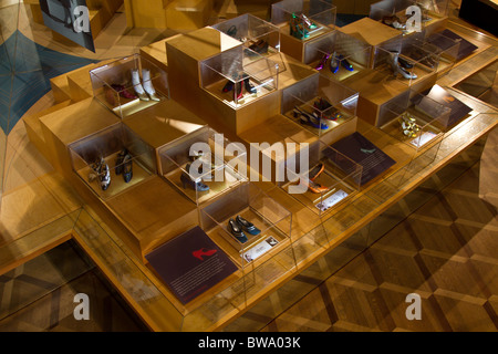 shoe displays inside bata shoe museum in toronto canada Stock Photo - Alamy