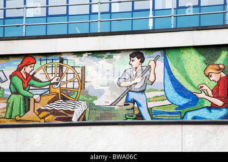 Mural in Huddersfield Town Centre West Yorkshire England Stock Photo ...