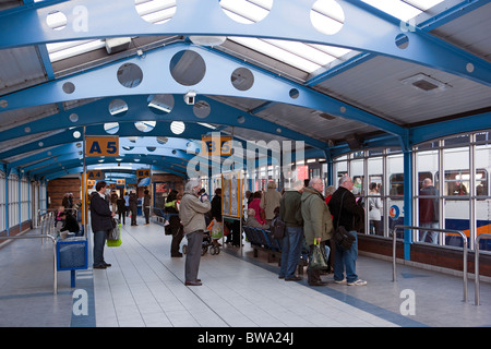 Sheffield interchange bus station Stock Photo - Alamy