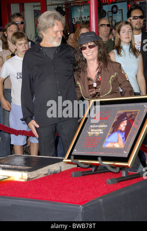 Hollywood RockWalk Induction of Kris Kristofferson Stock Photo - Alamy