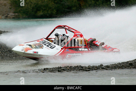 JET SPRINT RACING WAIMAKARIRI RIVER CHRISTCHURCH NEW ZEALAND 08 FEB ...