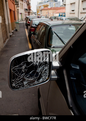 Broken rear mirror Stock Photo: 114901954 - Alamy