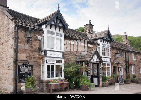 UK, Derbyshire, Edale, The Old Nag’s Head pub, official starting point ...