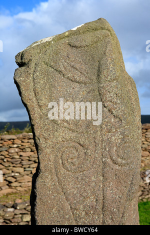 Riasc monastic settlement, Cross (6 century), Dingle peninsula, Kerry ...