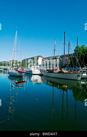 Caen harbour, Normandy, France Stock Photo - Alamy