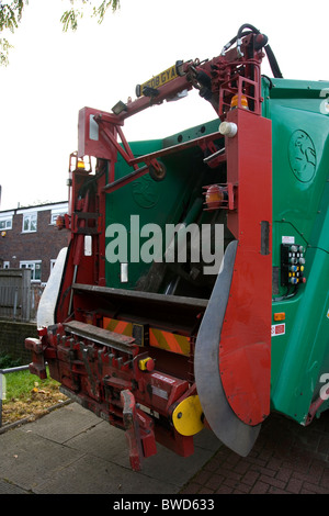 Lambeth Council green waste collection sacks piled up on the street ...