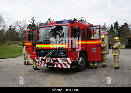 Surrey Volvo FL6 fire engine Stock Photo - Alamy