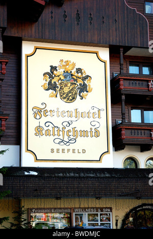 Ferienhotel Kaltschmid hotel seefeld Tirol Austria Stock Photo ...