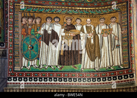 mosaic of emperor Justinian Basilica of San Vitale, Ravenna, Italy ...