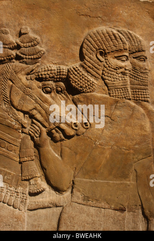 Assyrian Panel in the British Museum in London England Stock Photo - Alamy
