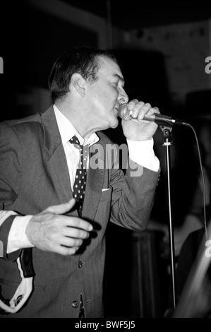Roger Bird - jazz singer, at the Riverbank, Nottingham, England, UK ...