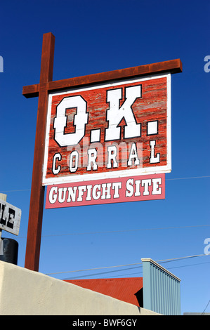Historic O.K. Corral site in Tombstone, Arizona, where the legendary ...