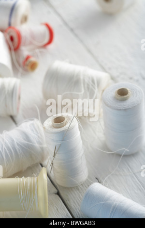 Cotton reels for sewing Stock Photo - Alamy