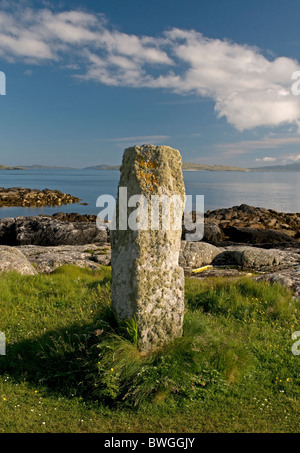 Polochar Inn Standing Stone. The Hebridean Way. South uist. Outer ...