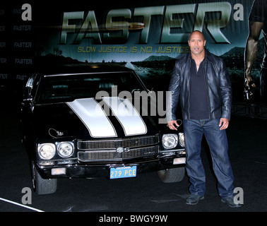 DWAYNE JOHNSON AKA THE ROCK FASTER CBS FILMS PREMIERE HOLLYWOOD LOS ...