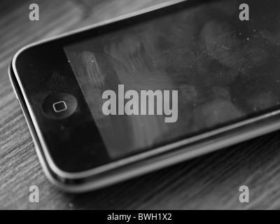 Photograph of a greasy iPhone Stock Photo - Alamy