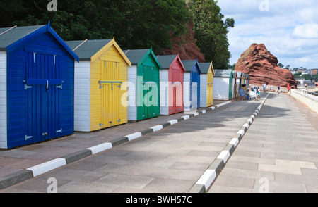 Beach huts at Coryton cove, Dawlish, Devon Stock Photo - Alamy