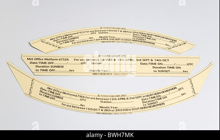 Climate, Weather, Measurements, Card for Campbell–Stokes sunshine ...