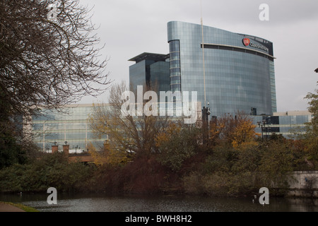 GSK Glaxo Smith Kline HQ on the Great West Road, Brentford, London, UK ...