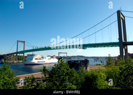 Sweden, Göteborg, Denmark, Fredrikshavn, ferry, cable winch Stock Photo ...