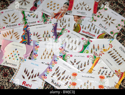 Packets of bindi stickers made in India Stock Photo - Alamy