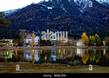 wildsee lake early morning seefeld tirol austria Stock Photo - Alamy