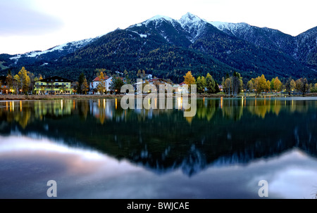 wildsee lake early morning seefeld tirol austria Stock Photo - Alamy