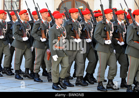 Austrian soldiers parade, Austria Stock Photo - Alamy