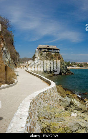 Melaque Jalisco Mexico Central America America overlook bay coast ...