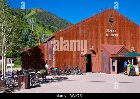 Gondola station, Telluride, Colorado Stock Photo - Alamy