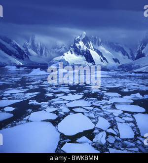 Ice shoals near the Antarctic Circle, Graham Land, Antarctic Peninsula ...