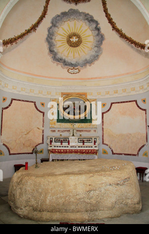 The Mensa Christi rock at the Franciscan Church of St Peter's Primacy ...