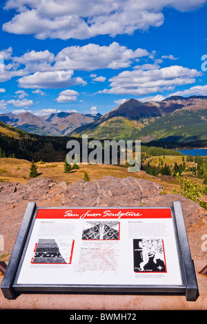 Molas Pass viewpoint, San Juan Skyway (Highway 550), San Juan National ...