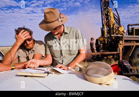 Geologist mineral exploration, Western Australia Stock Photo - Alamy