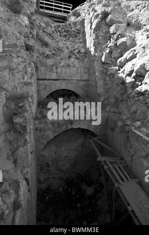 Herodium or Herodion, Archaeological excavations of Herod´s Palace or ...