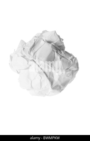 ball of paper isolated Stock Photo - Alamy