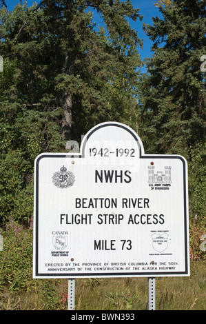 Beatton River Flight Strip Access at Alaska Highway "73" mile marker ...