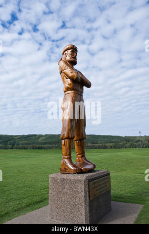 Twelve foot Henry Fuller Davis Statue in Riverfront Park, Peace River ...