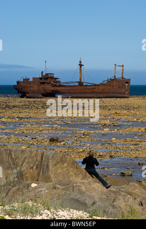 M/V Ithaca shipwreck, Cape Merry, Churchill, Manitoba Stock Photo - Alamy