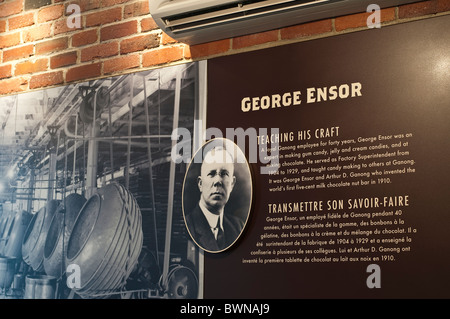 Ganong chocolate factory museum in Saint Stephen (St. Stephen), New ...