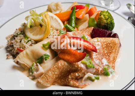 Seafood lobster cuisine crepes, New Brunswick, The Maritimes, Canada ...
