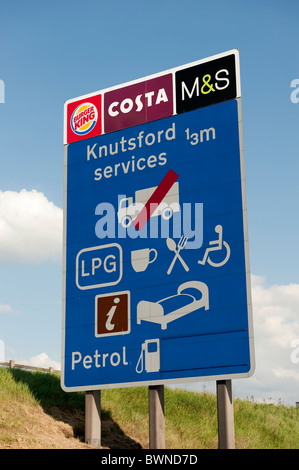 Motorway Services Sign Stock Photo - Alamy