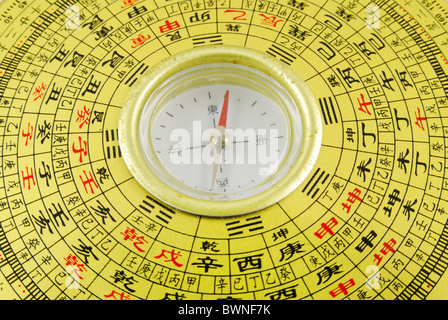 antique chinese compass for feng shui Stock Photo - Alamy
