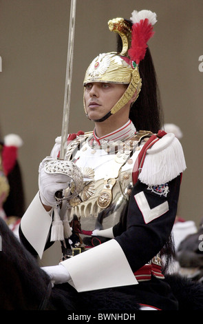Italian guard of honour at the Quirinale, the Italian Presidential ...