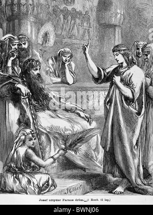 Joseph interprets Pharaoh's dream Stock Photo - Alamy