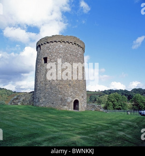 Orchardton Tower, a defensive round house or pele (peel) tower built ...