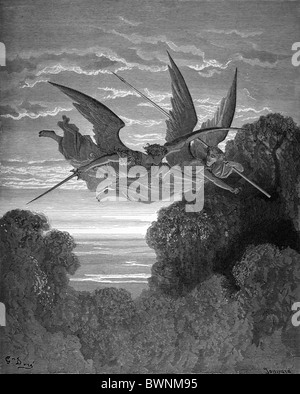 Paradise Lost, by John Milton: Ithuriel and Zephon, by Gustave Doré ...